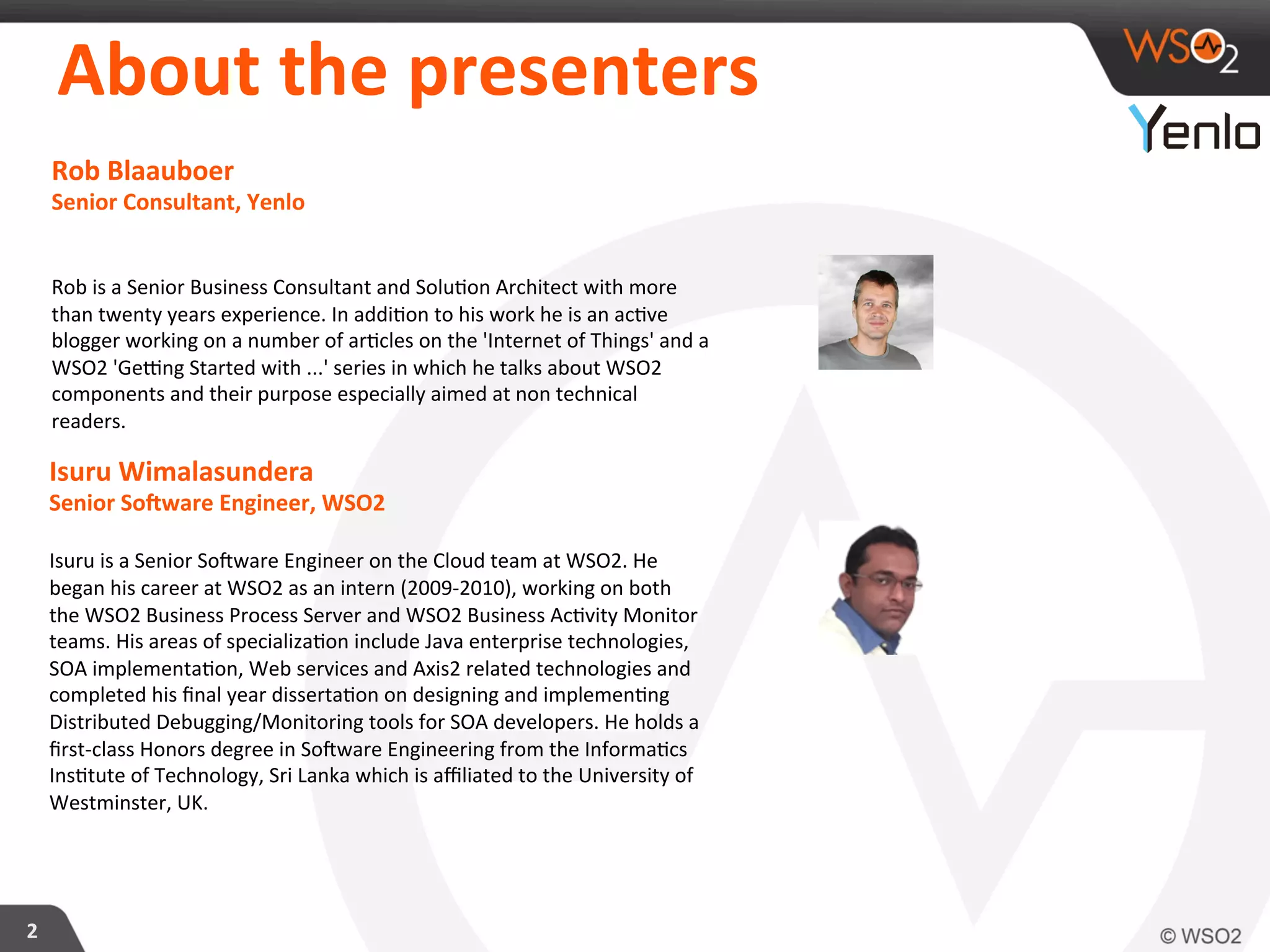 WSO2 & Cloud: A Match made in Heaven | PPT