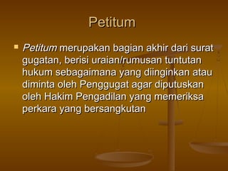 Gugatan Pratun Staf UI | PPT