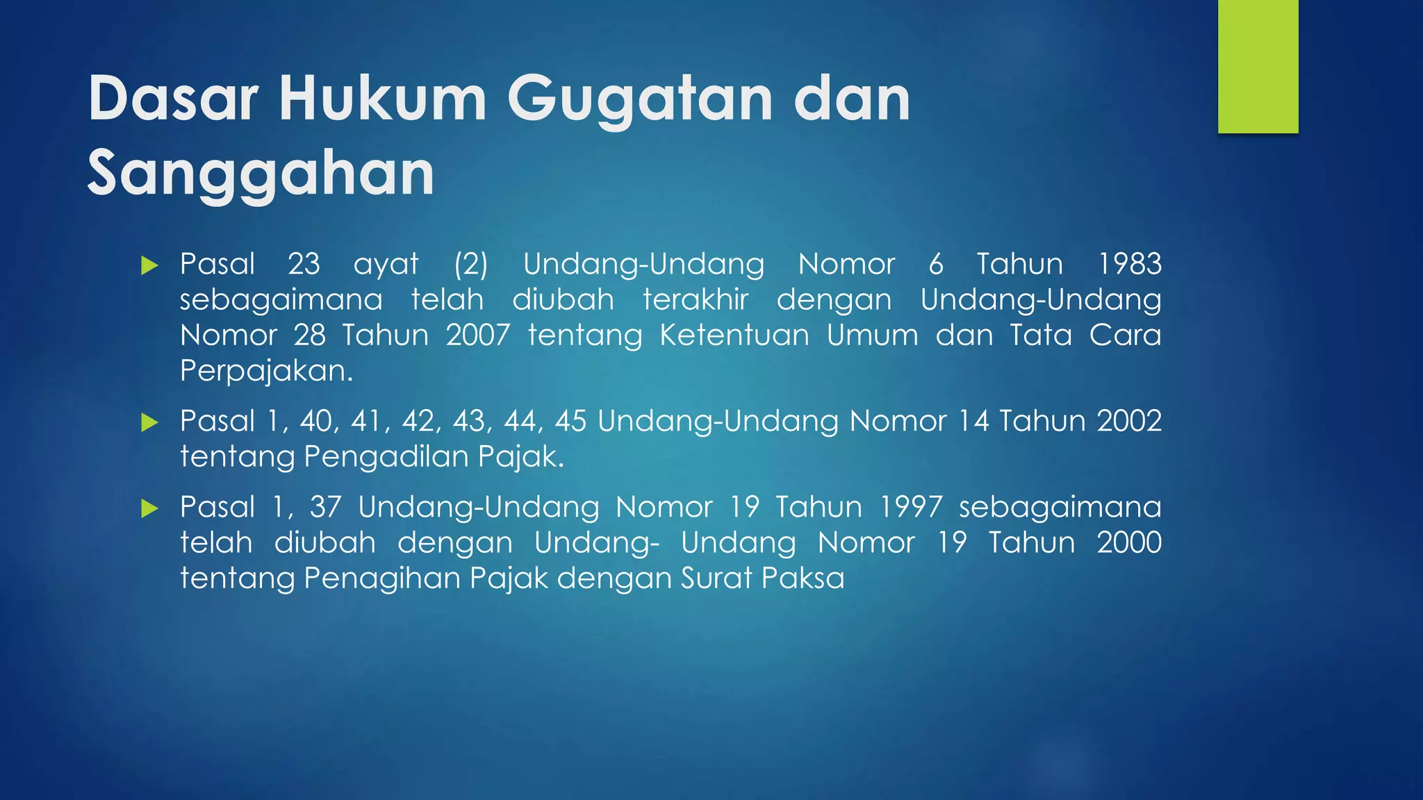 Gugatan dan sanggahan | PPT