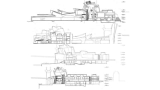 Guggenheim Museum Bilbao Plan Section Drawings
