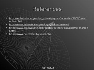 Guglielmo Marconi | PPT