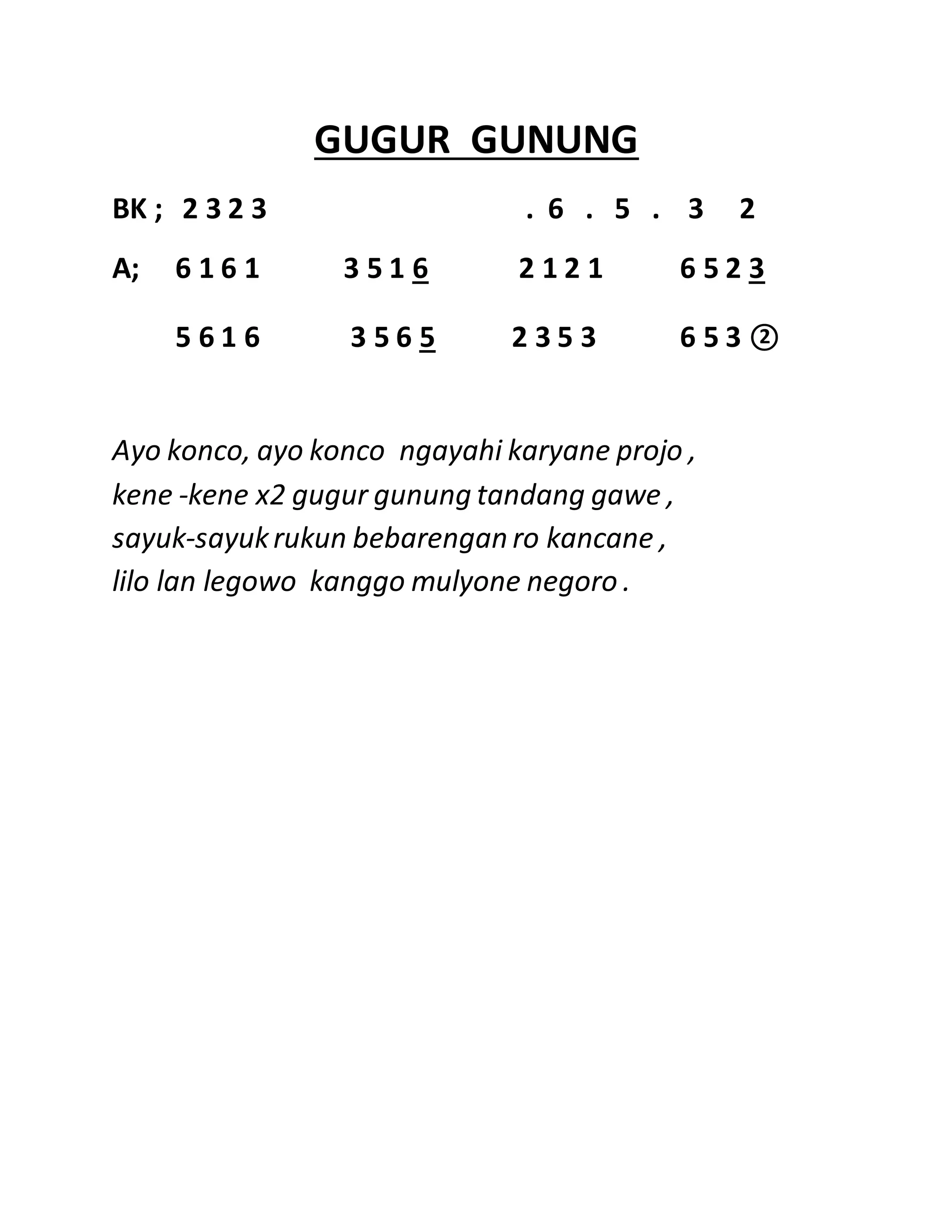 Gugur gunung | DOCX