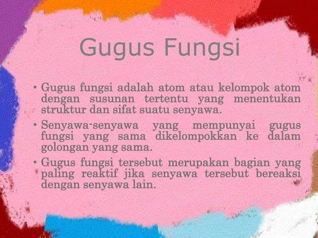 Gugus fungsional senyawa organik | PPTX
