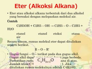 Gugus fungsional senyawa organik | PPTX