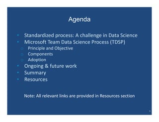 Team Data Science Process Presentation (TDSP), Aug 29, 2017 | PDF