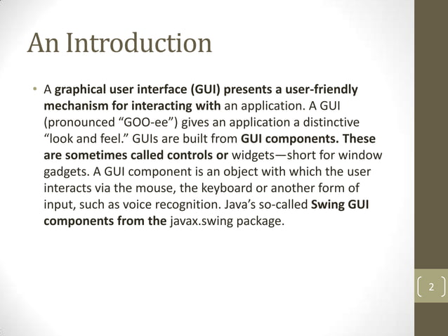 Graphical User Interface (Gui) | PPTX | Operating Systems | Computer ...