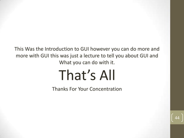 Graphical User Interface (Gui) | PPTX | Operating Systems | Computer ...