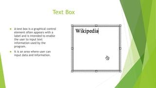 Graphical User Interface | PPTX