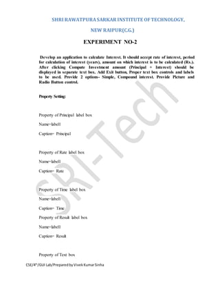 Graphics User Interface Lab Manual | DOCX