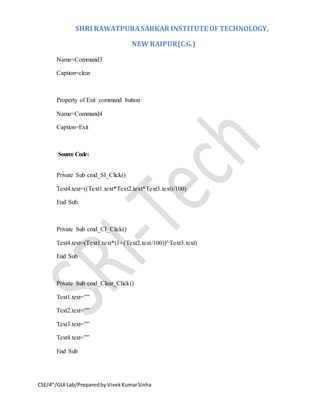 Graphics User Interface Lab Manual | DOCX