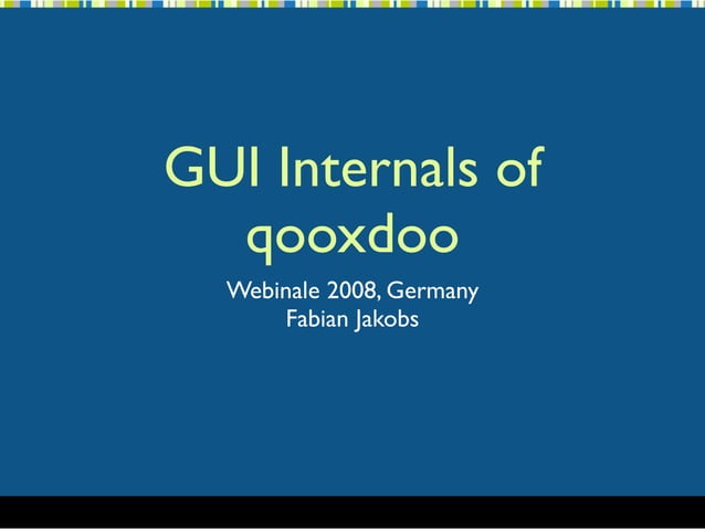 Gui Internals of qooxdoo | PDF