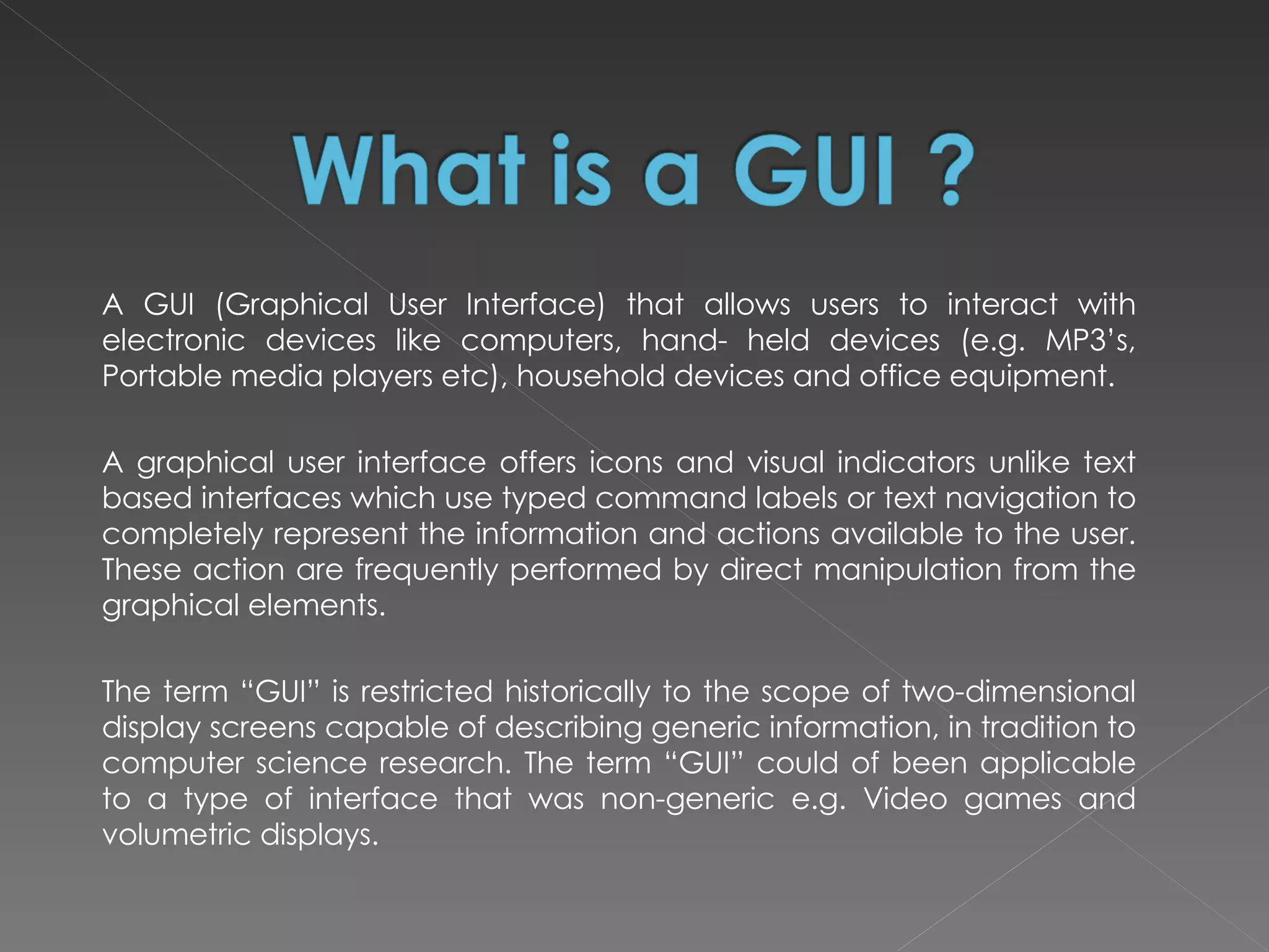 Gui Layout Presentation | PPT
