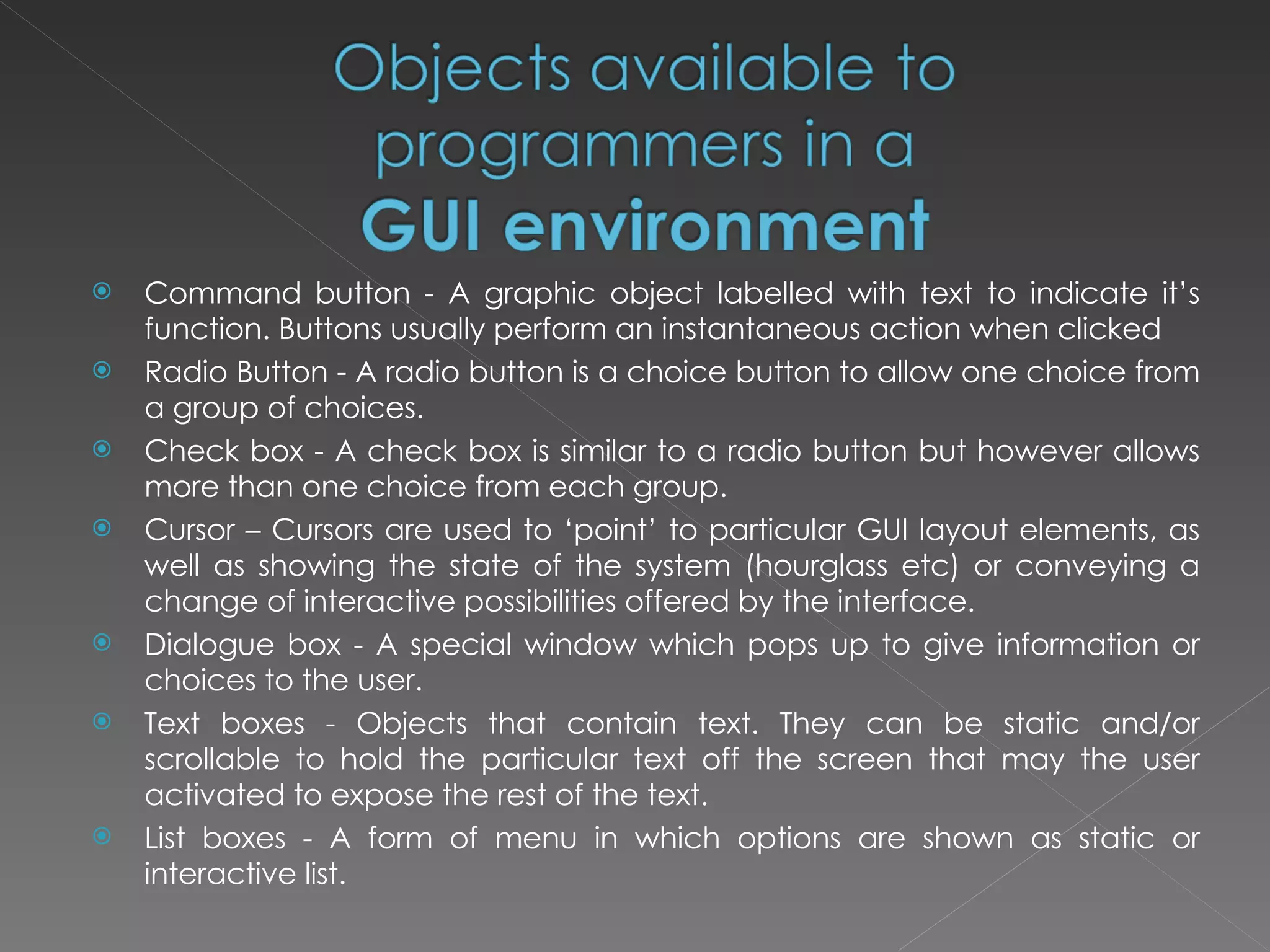 Gui Layout Presentation | PPT