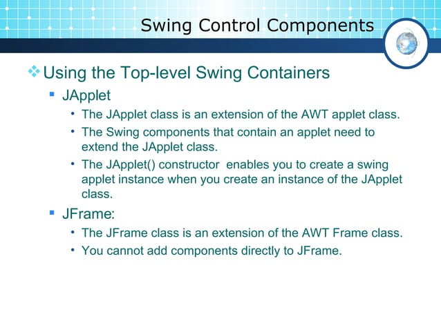 GUI Programming In Java | PPT
