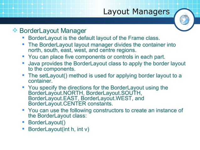 Gui Programming In Java Ppt
