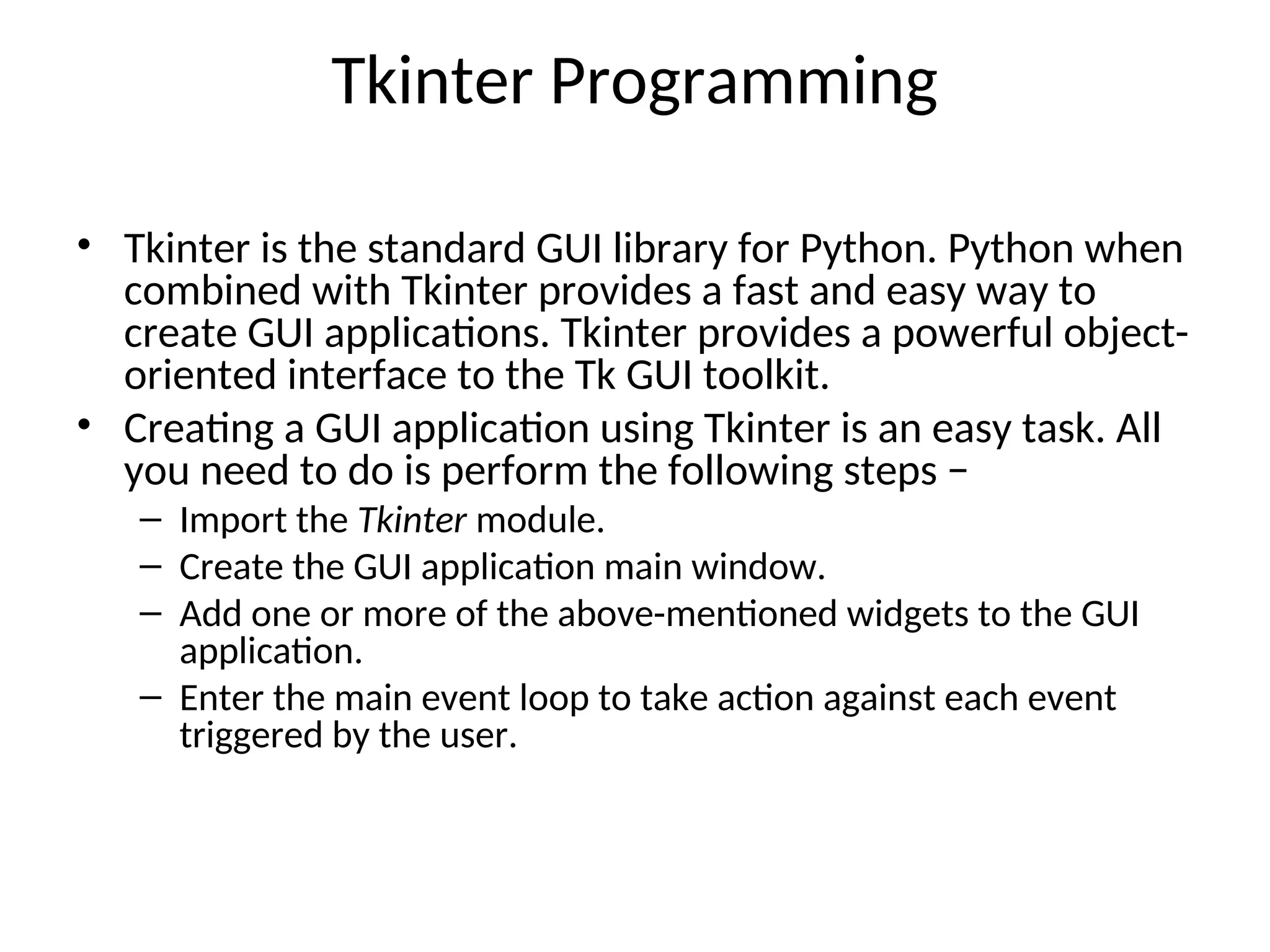 graphical user interface using python easy | PPT | Free Download graphical user interface using python easy | PPT | Free Download