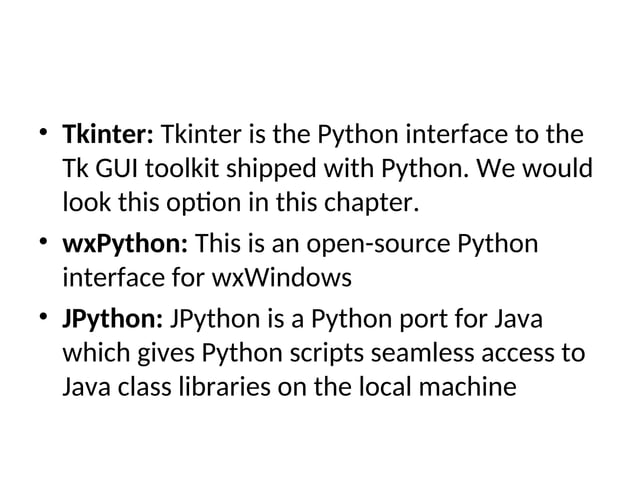 graphical user interface using python easy | PPT | Free Download graphical user interface using python easy | PPT | Free Download