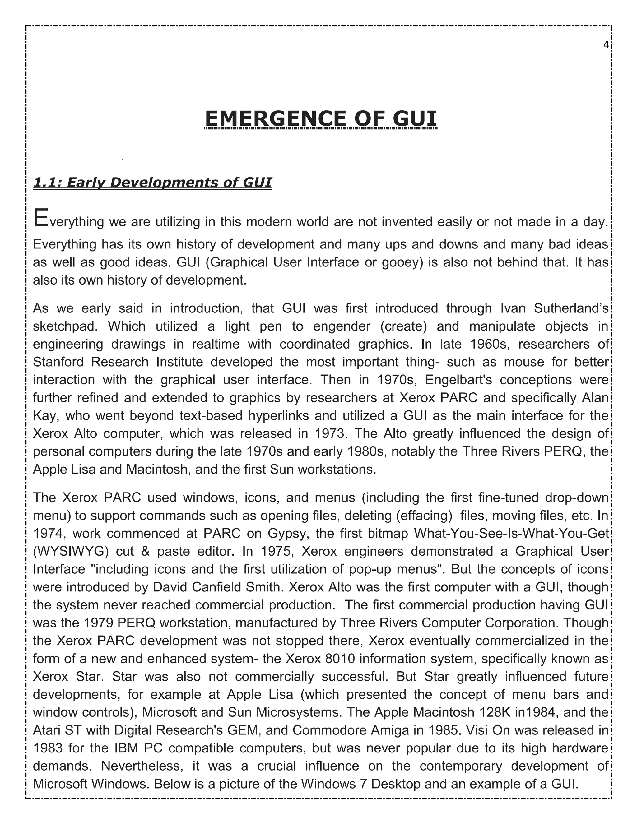 Graphical User Interface or GUI | PDF