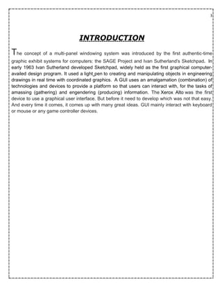 Graphical User Interface or GUI | PDF