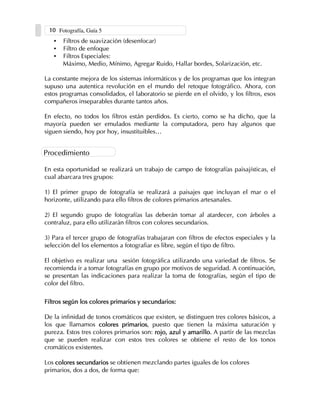 FILTROS EN FOTOGRAFIA ANALOGICA Y DIGITAL | PDF