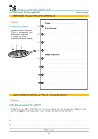 Guia actividades-seguiremos-siendo-amigos | PDF
