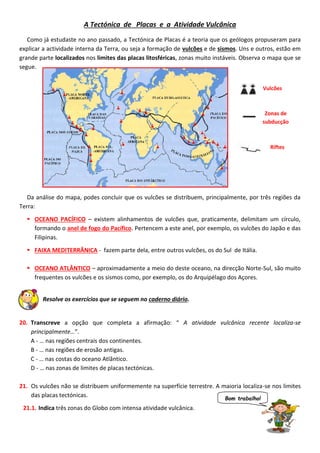 Guia de estudo - Atividade vulcânica | PDF | Geology | Science