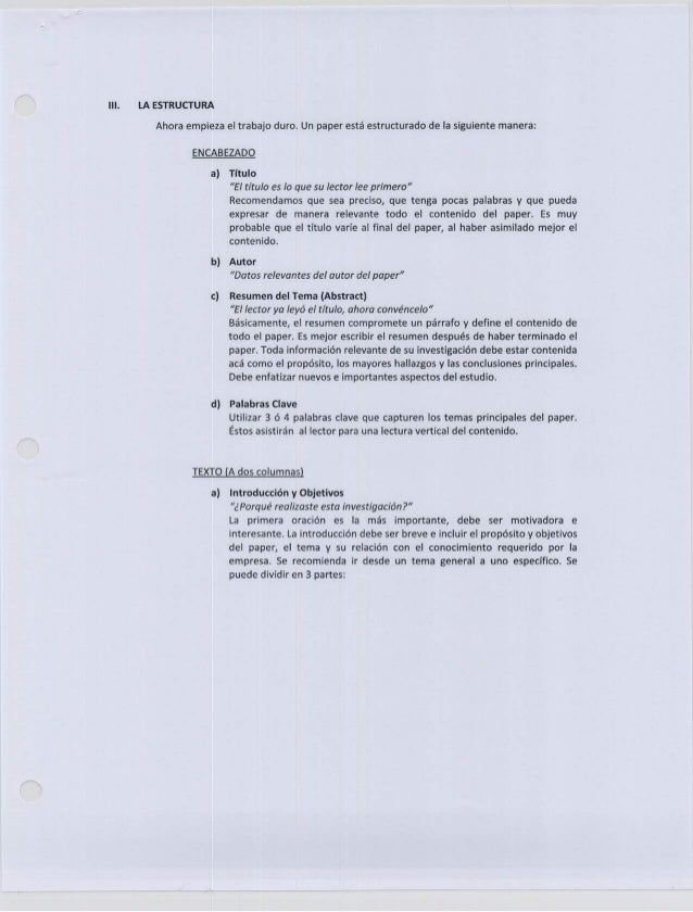 Guia como elaborar un paper