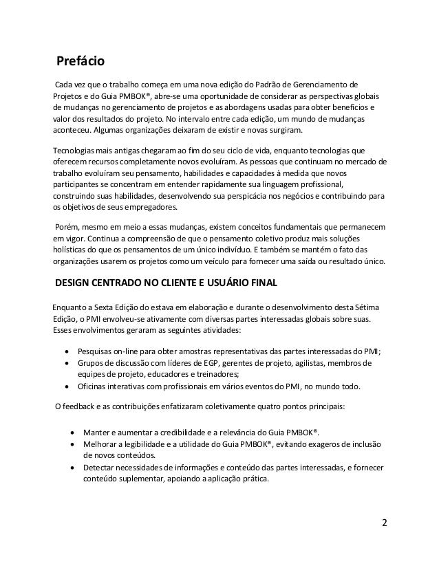7ª edição do Guia PMBOK® em português | PDF