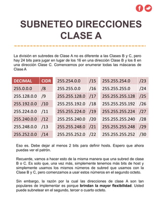 Guia subneteo-de-redes-hbcnlf | PDF | Computer Networking | Computing