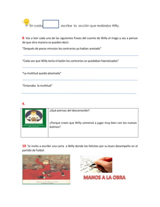 GUIA DE APRENDIZAJE ACERCA DE WILLY EL MAGO | PDF