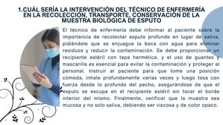 MUESTRAS DE ESPUTO GUIA N° 06 MUESTRAS BIOLOGICAS | PDF