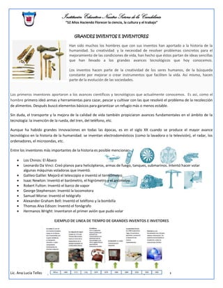 Guia 1 grado 6 inventos e inventores | PDF