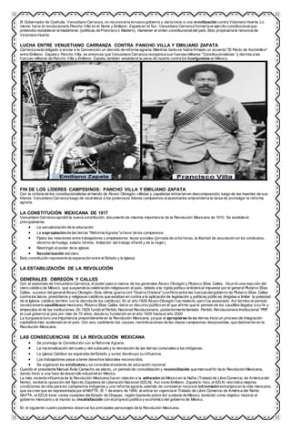 Guia 1 revolución mexicana ciencias sociales 10° colcastro 2014 | DOCX