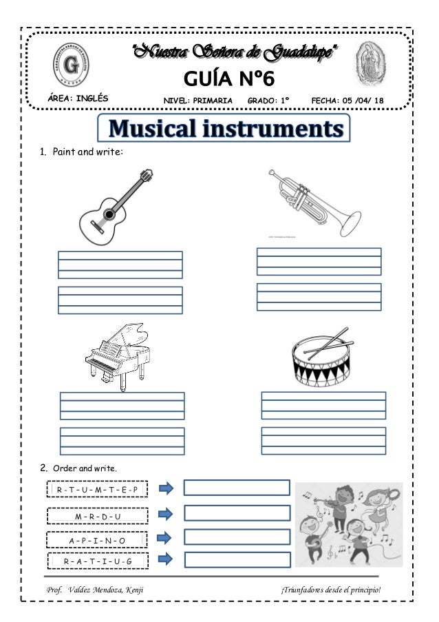 Guia 1 ro instrumentos musicales