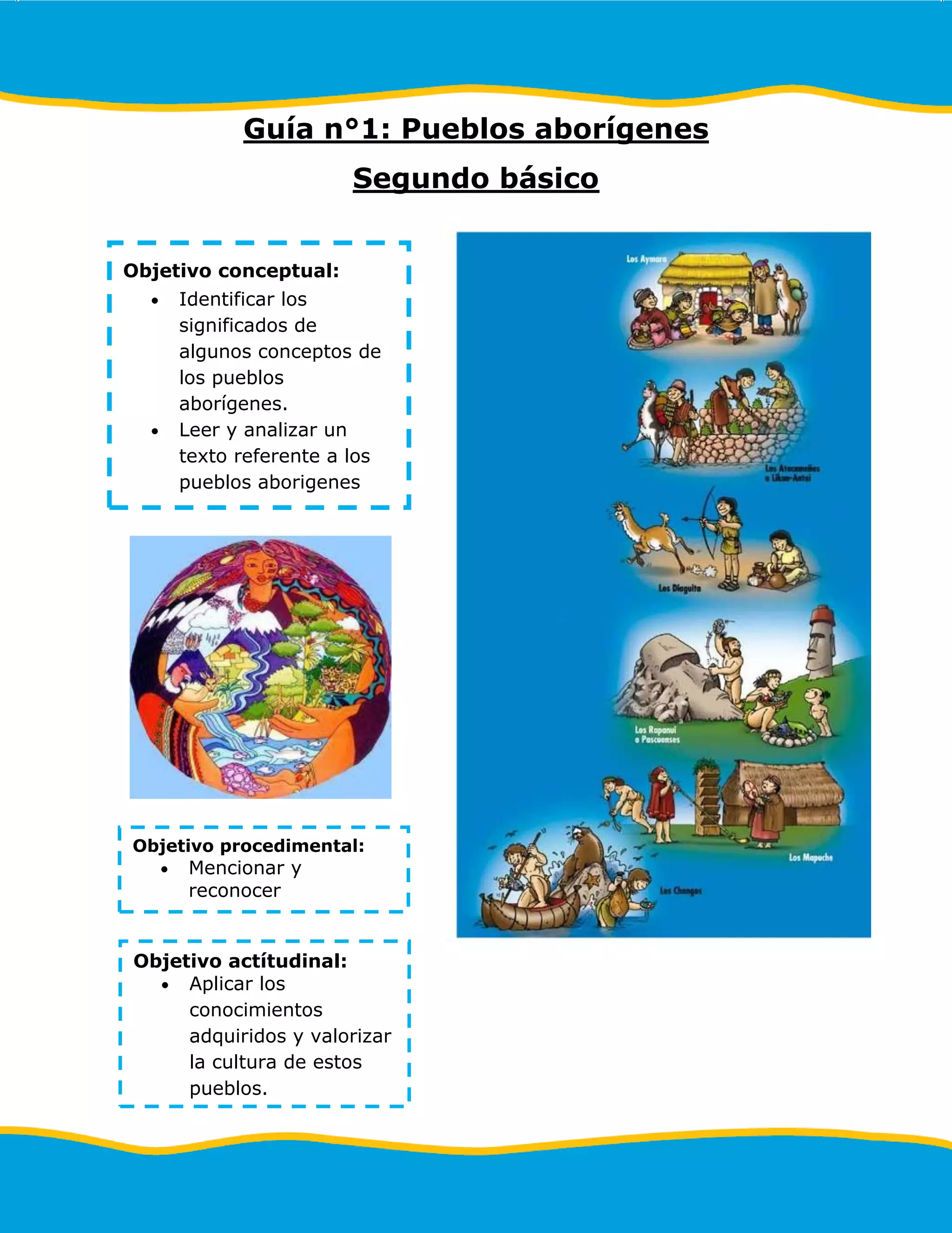 Guia 1 segundo basico los pueblos originarios | PDF