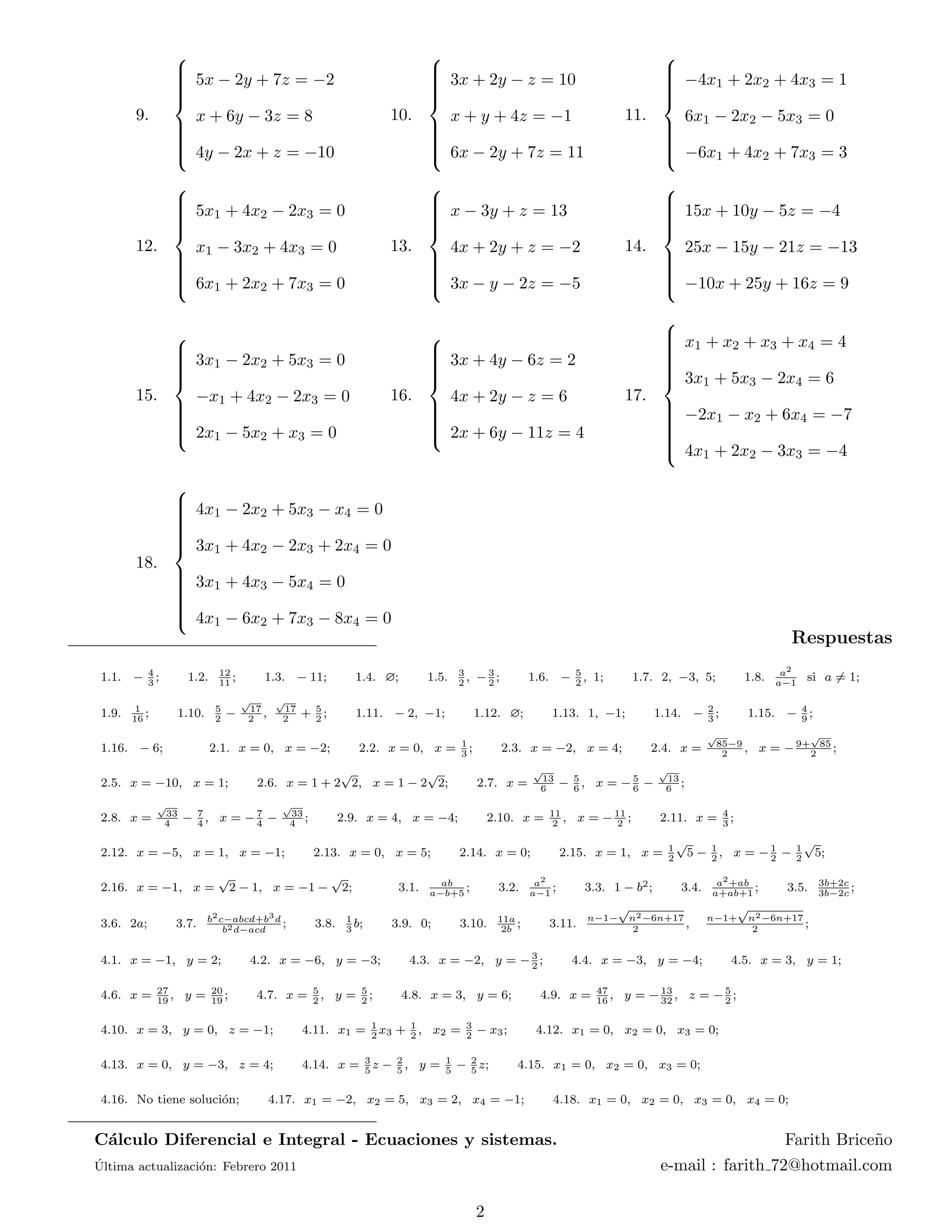 Guia2 mat1-2011 | PDF