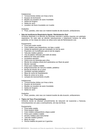 Guia para el diseño de unidades de emergencia | PDF