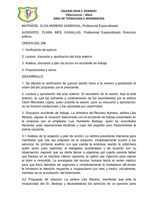 Guia 2 iii periodo actas y circulares | PDF