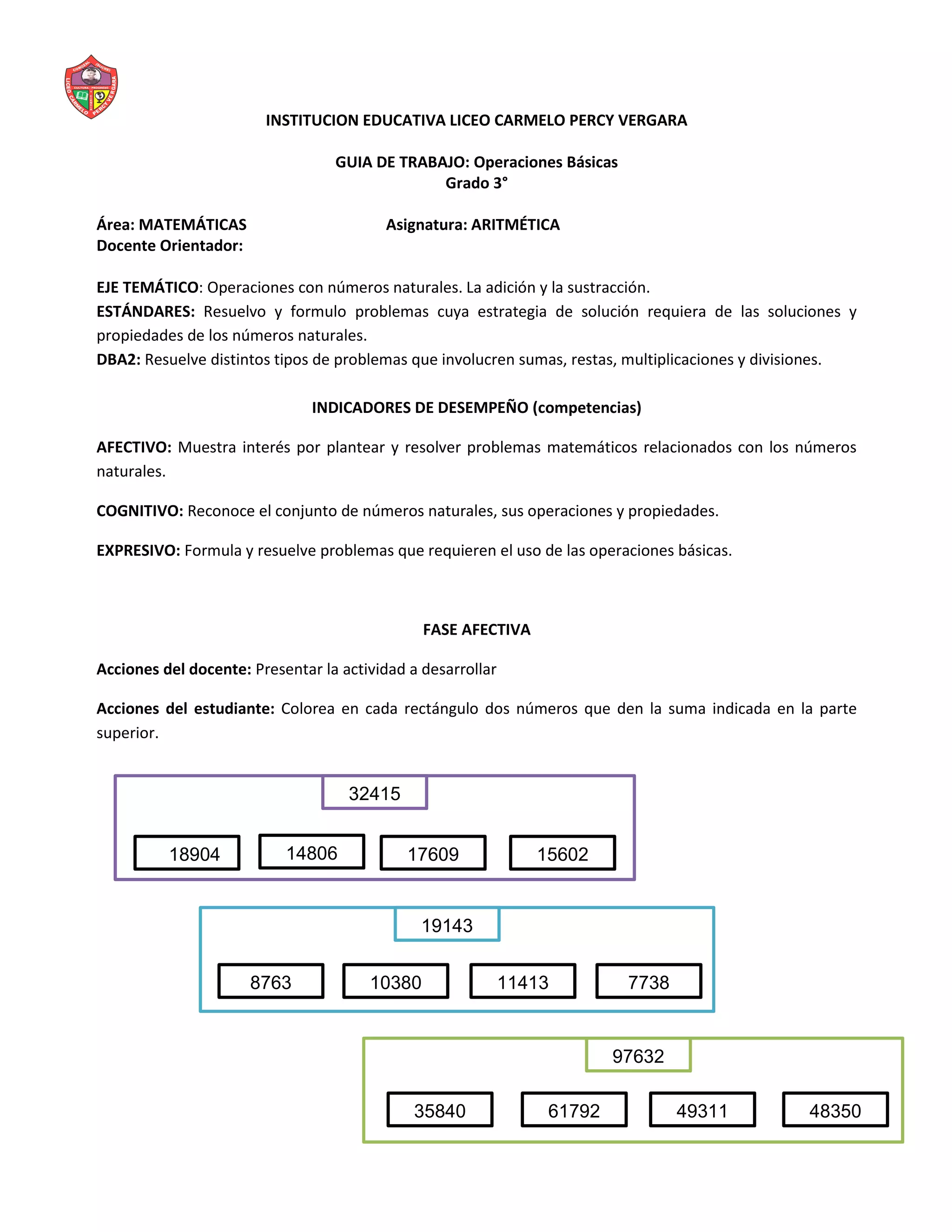 Hojas De Trabajo De Resta De Columnas N.º