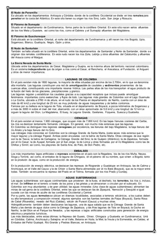 Guia 4 la hidrografía colombiana ciencias sociales 9° colcastro 2014 | DOCX