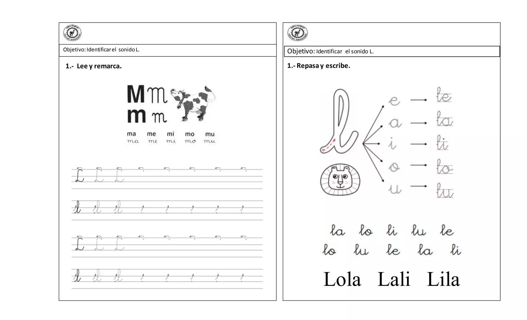 Guia 5 silabas directa l | DOCX | Books and Literature