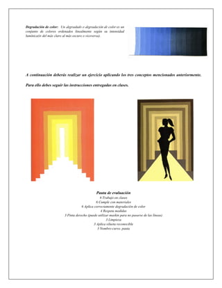 Guia 6to básico color y perspectiva | PDF