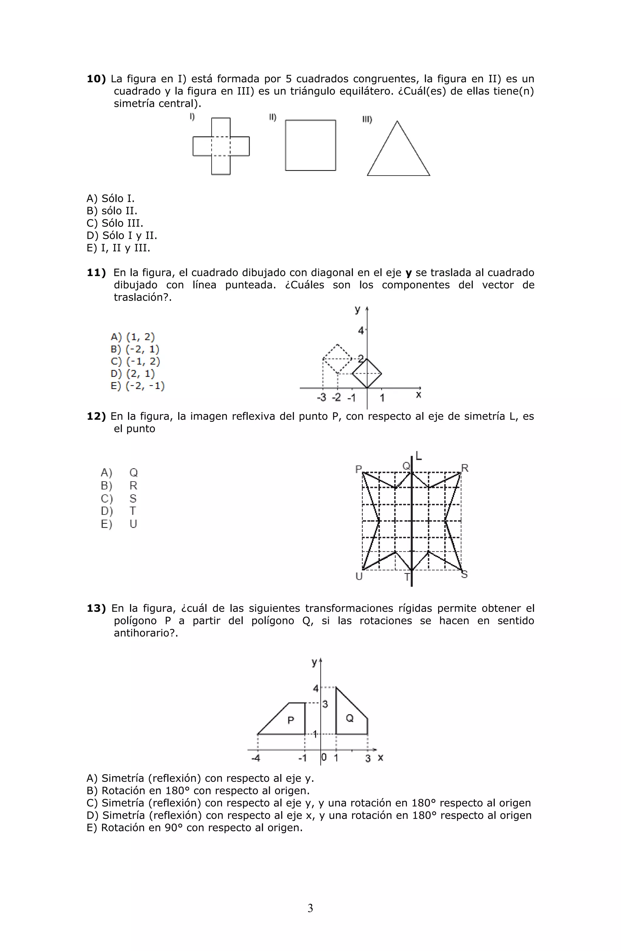 Guia 6 transformaciones isometricas | DOC | Geography | Science
