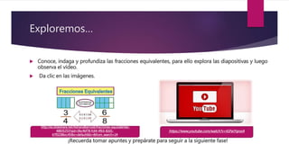 SECUENCIA DIDACTICA FRACCIONES EQUIVALENTES | PPTX