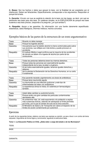 Guia argumentación | PDF