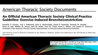 ATS BRONCOCONSTRICCION INDUCIDA POR EJERCICIO | PPTX