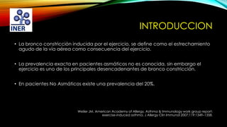 ATS BRONCOCONSTRICCION INDUCIDA POR EJERCICIO | PPTX