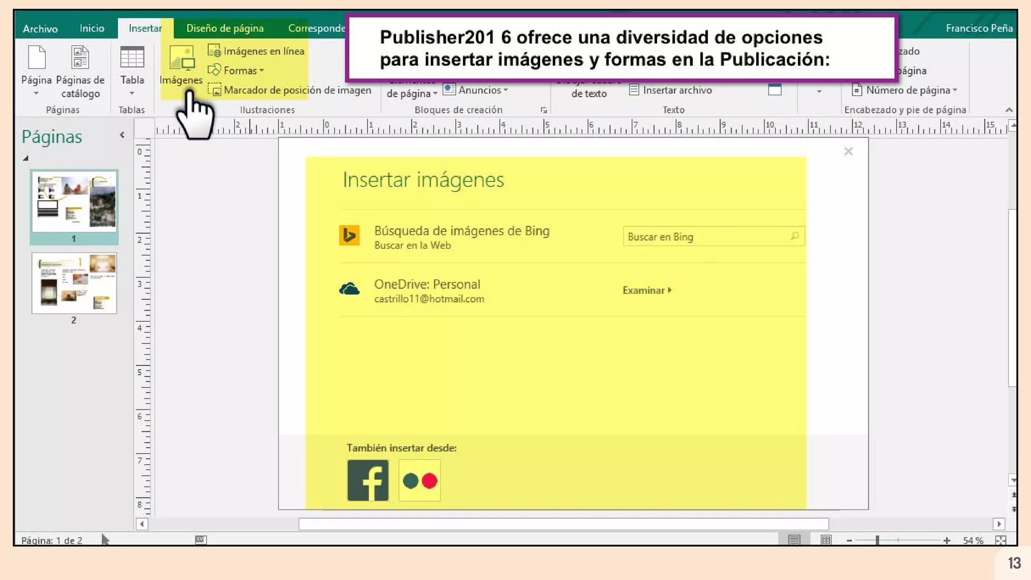 Guía básica de Publisher 2016 | PDF