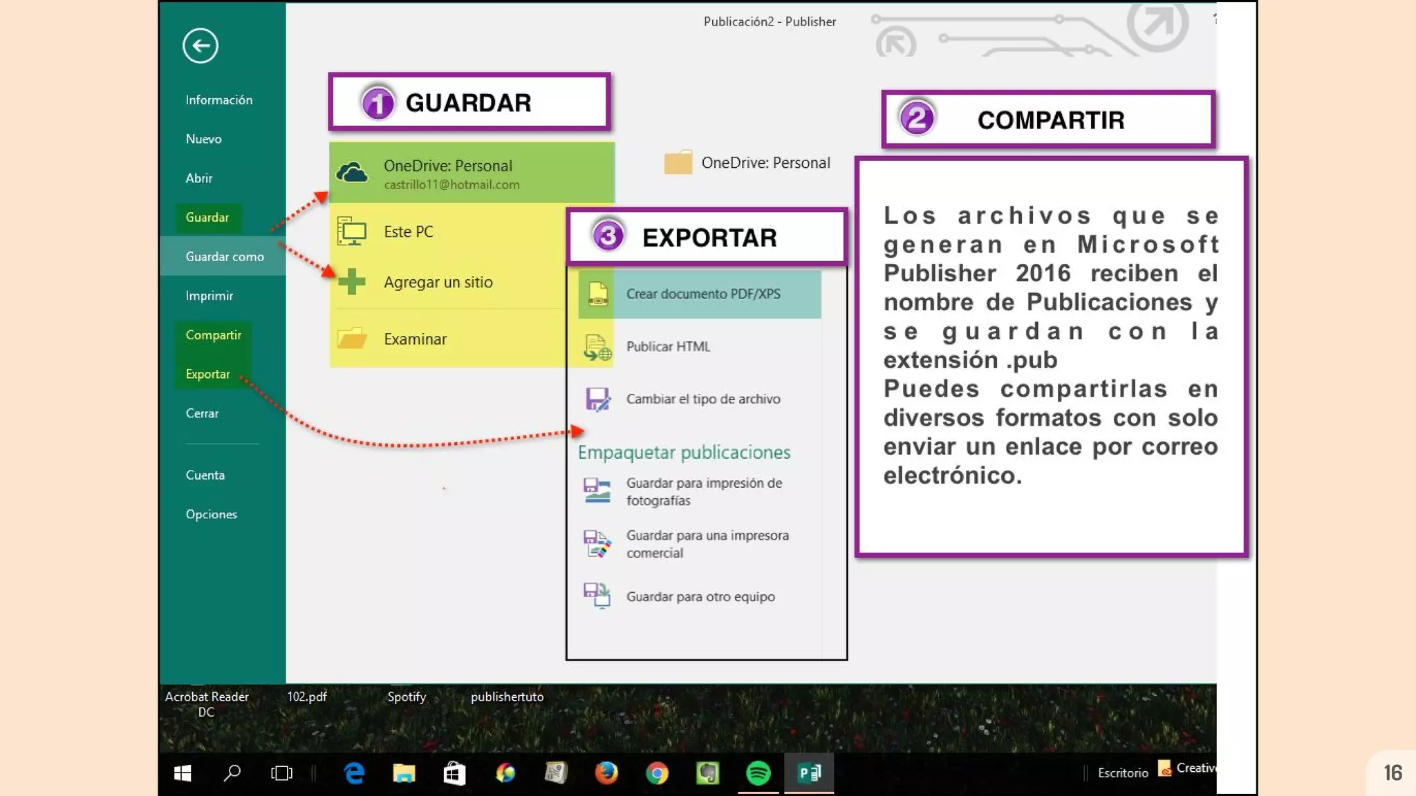 Guía básica de Publisher 2016 | PDF