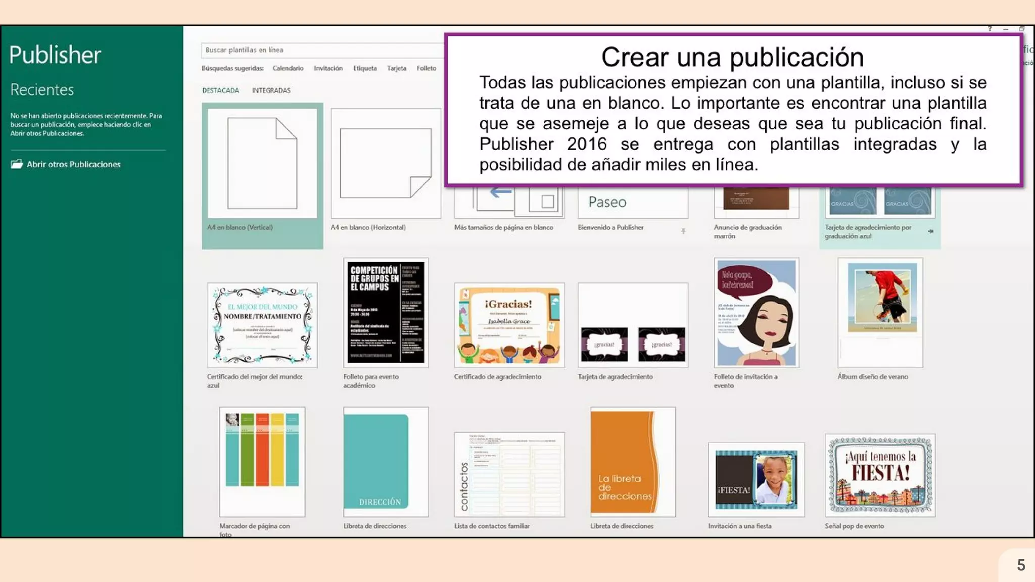 Guía básica de Publisher 2016 | PDF